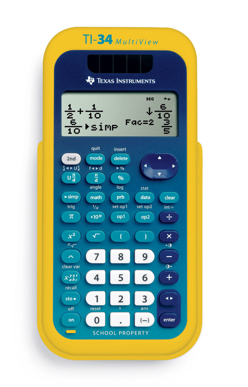 Math Materials Texas Instruments TI 30XS MultiView TK Yellow Education